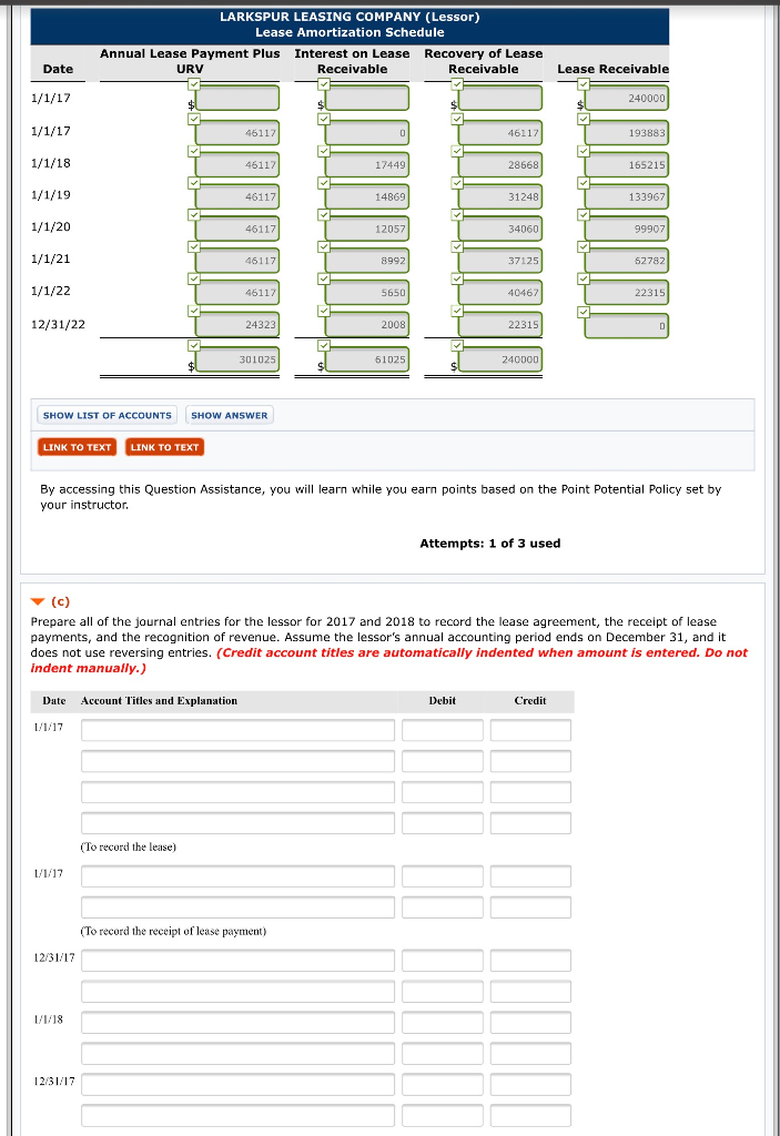 Solved Exercise 21A-5 a-c (Part Level Submission) Larkspur | Chegg.com