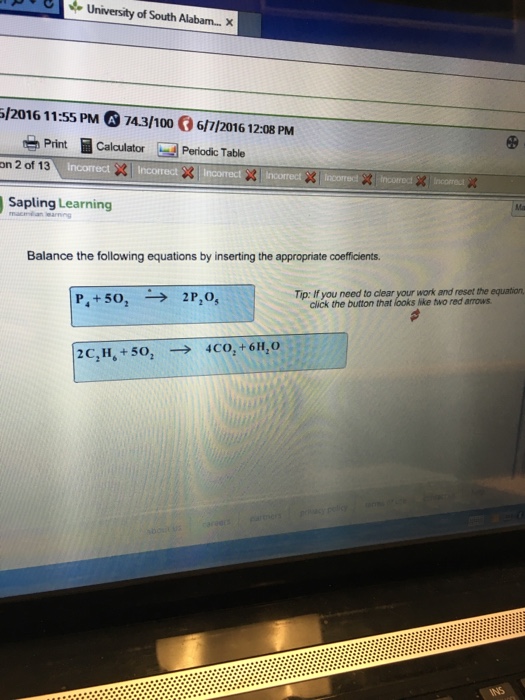Solved Balance the following equations by inserting the | Chegg.com