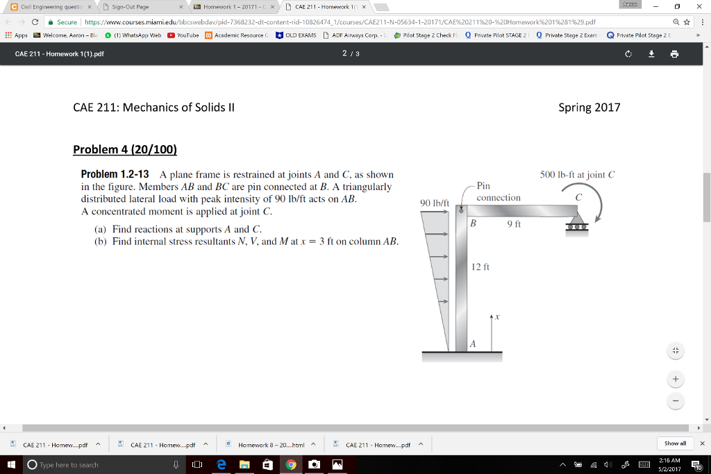 Civil Engineering Archive | May 01, 2017 | Chegg.com