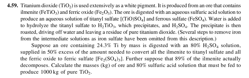 Solved Titanium dioxide (TiO_2) is used extensively as a | Chegg.com