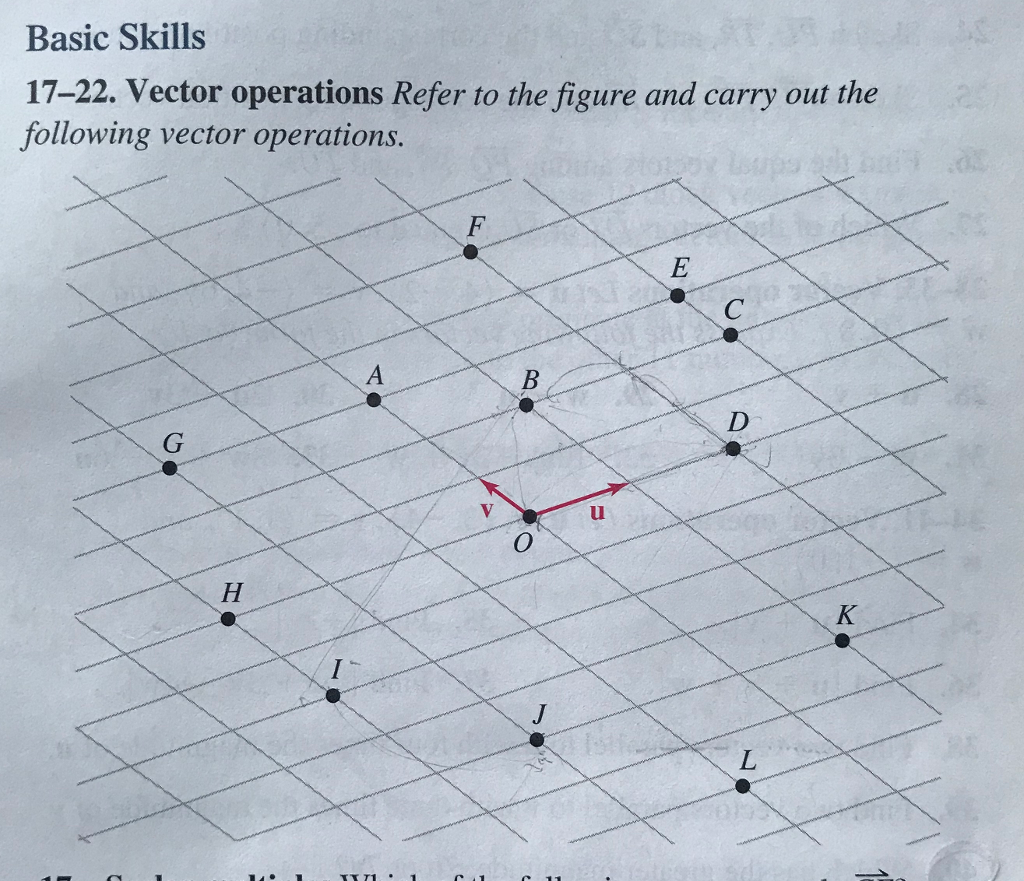 Solved Basic Skills 17-22. Vector operations Refer to the | Chegg.com