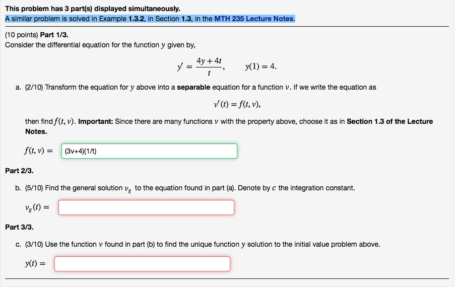 Solved Consider the differential equation for the function y | Chegg.com