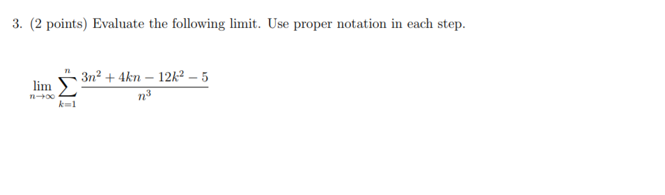 Solved 3. (2 points) Evaluate the following limit. Use | Chegg.com