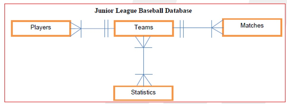 Solved Review the Junior League Baseball Database that you | Chegg.com