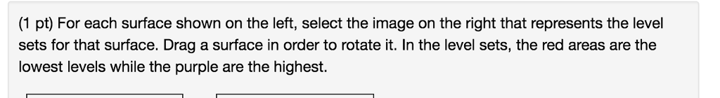 Solved For each surface shown on the left, select the image | Chegg.com