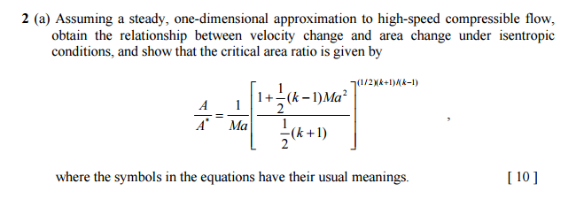 Solved Assuming A Steady One Dimensional Approximation To