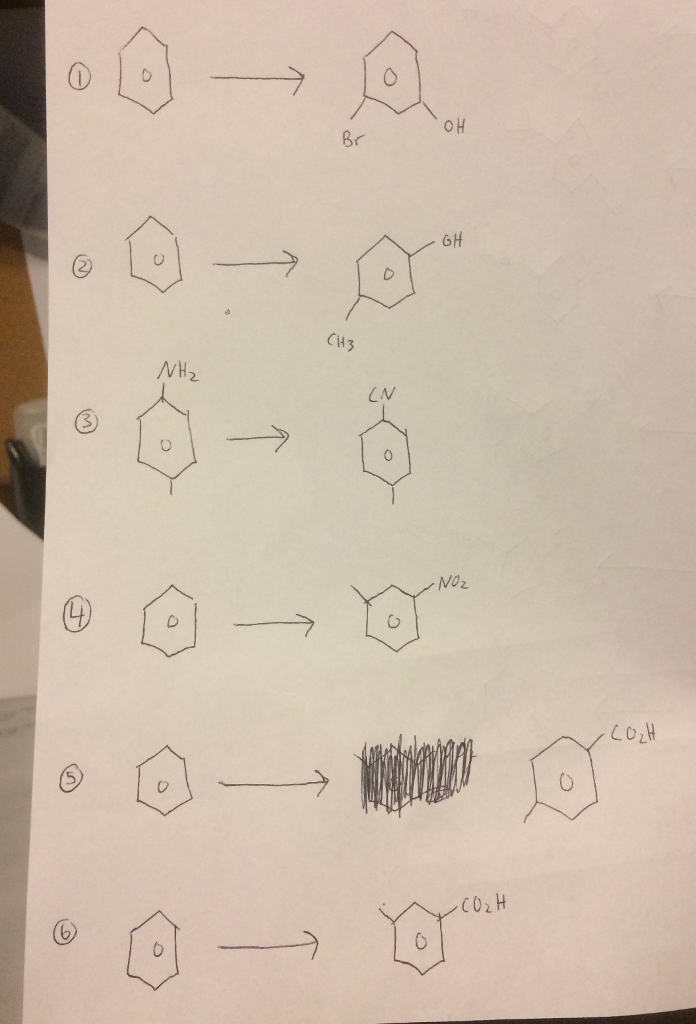 Solved NH2 Br CH3 OH GH NO2 CO2 H | Chegg.com