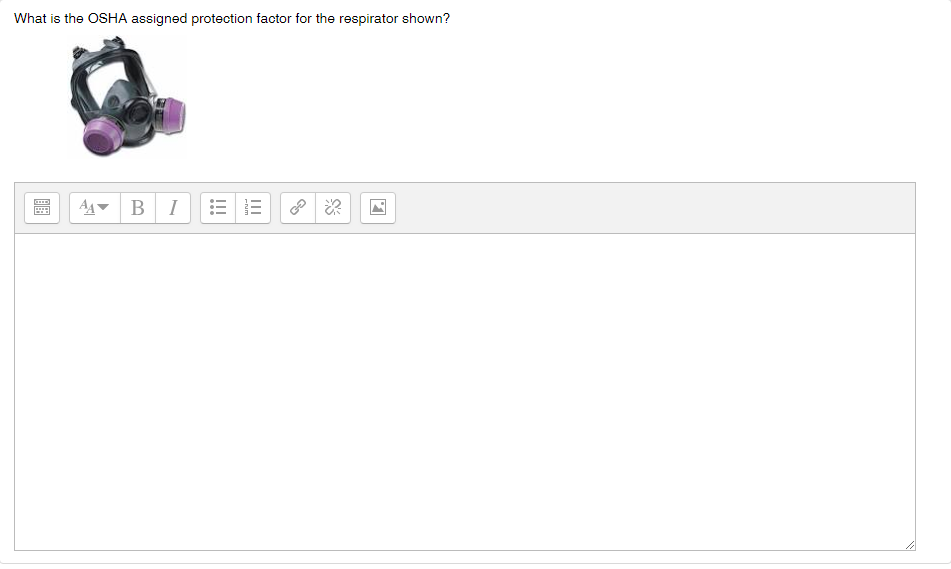 Solved What is the OSHA assigned protection factor for the | Chegg.com
