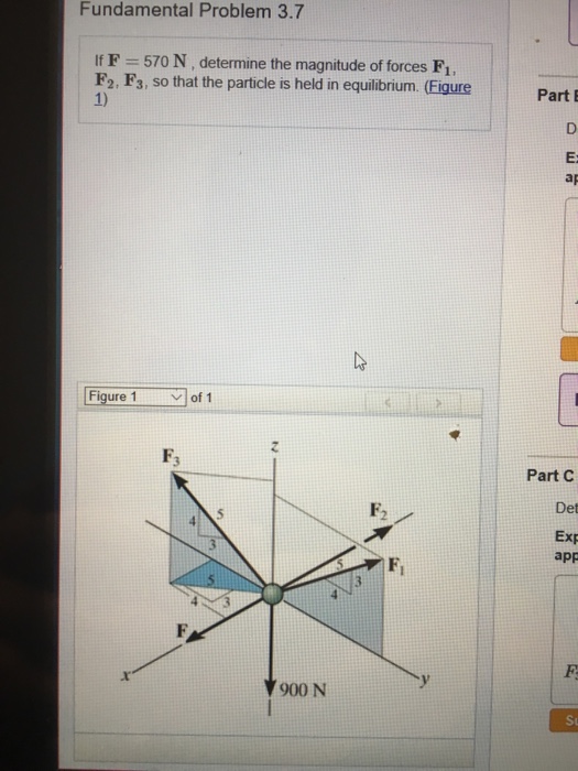 Solved Fundamental Problem 3.7 If F = 570 N , determine the | Chegg.com