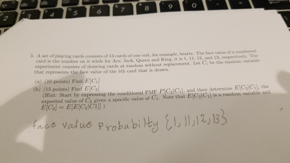 Solved A set of playing cards consists of 13 cards of one | Chegg.com