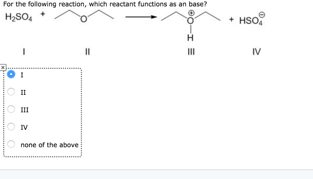 Solved For the following reaction, which reactant functions | Chegg.com