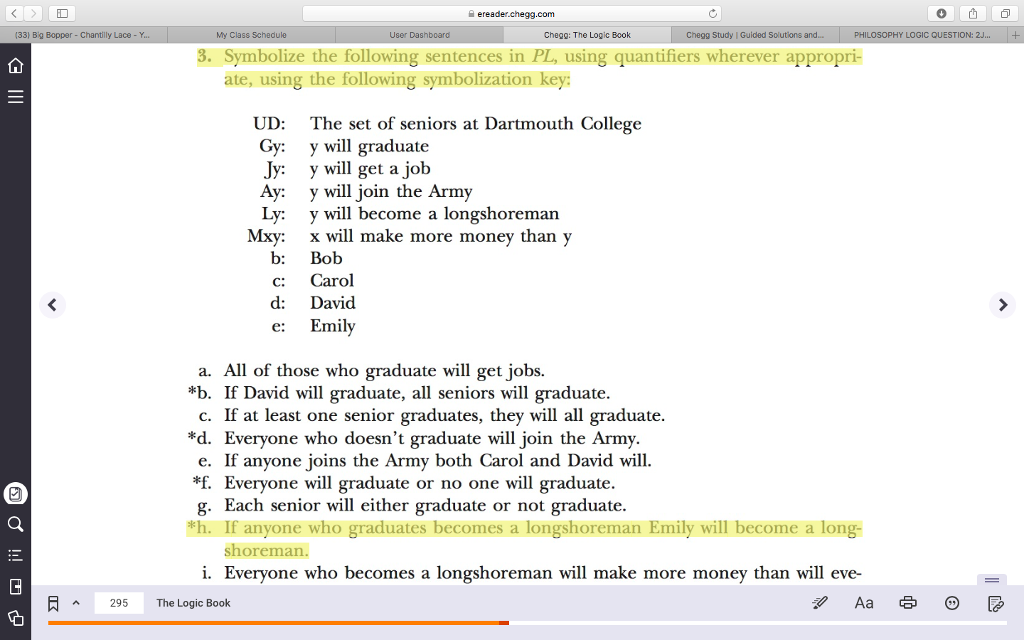 Solved ereader.chegg.com 33) Big Boppar y Lace Class | Chegg.com