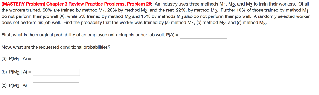 Solved (MASTERY Problem) Chapter 3 Review Practice Problems, | Chegg.com