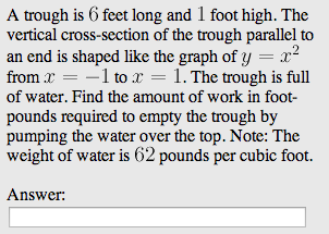 Solved A trough is 6 feet long and 1 foot high. The vertical | Chegg.com
