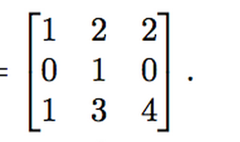 Solved A = [1 0 1 2 1 3 2 0 4] Express A as a product pf | Chegg.com