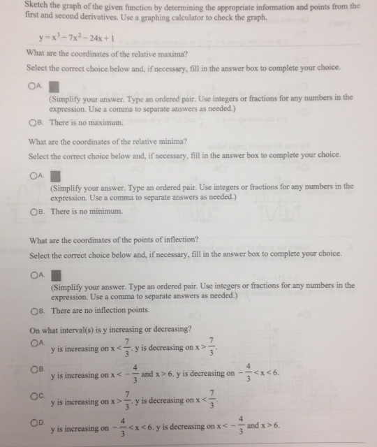 Solved Sketch the graph of the given function by determining | Chegg.com