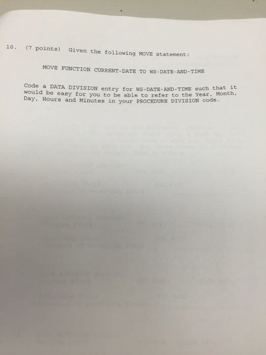Solved Given the following MOVE statement: MOVE FUNCTION | Chegg.com