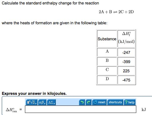 Solved Calculate the standard enthalpy change for the | Chegg.com