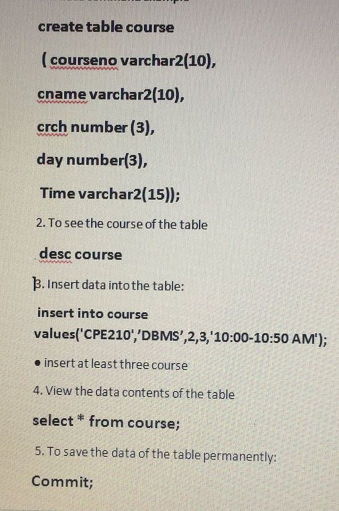 Solved: solve it in Oracle then print the screen and paste Solved: solve it in Oracle then print the screen and paste