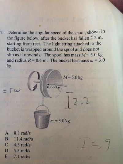 Solved Determine the angular speed of the spool, shown in | Chegg.com