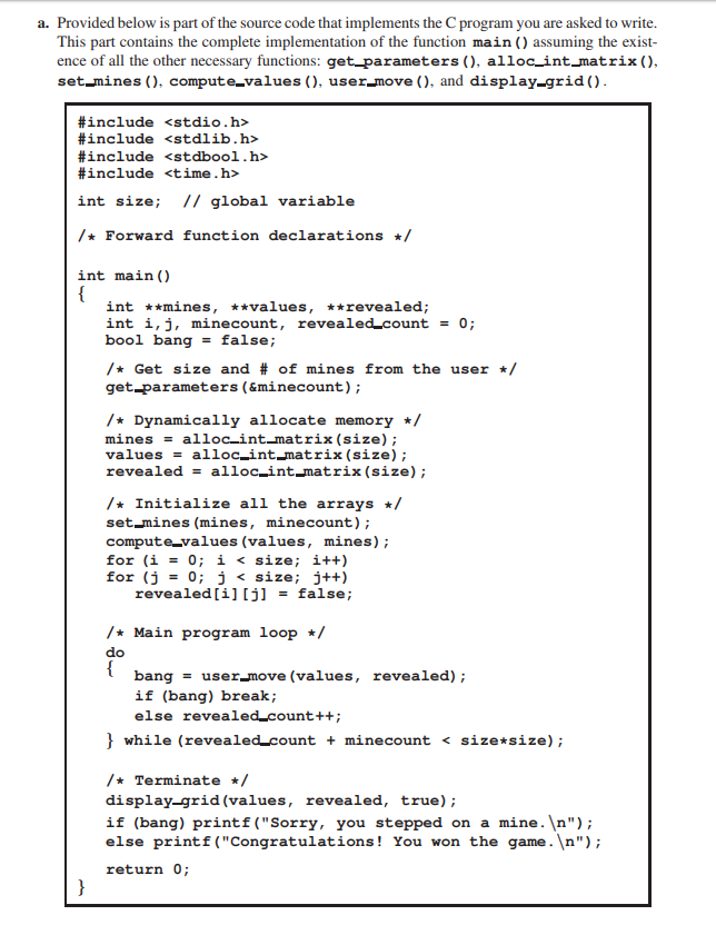 Problem 5 (33 points) MINESWEEPER® is a well-known | Chegg.com