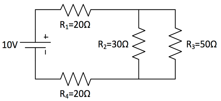 Solved A) For the circuit below, what is the current through | Chegg.com