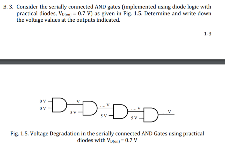 Solved B. 3. Consider the serially connected AND gates | Chegg.com
