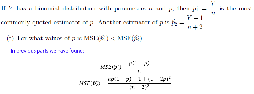 Solved If Y has a binomial distribution with parameters n | Chegg.com