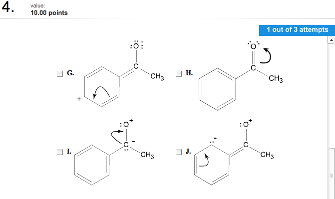 Solved Choose the correct resonance structures for the | Chegg.com