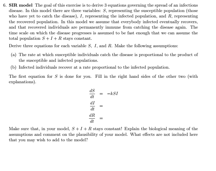 Solved The goal of this exercise is to derive 3 equations | Chegg.com