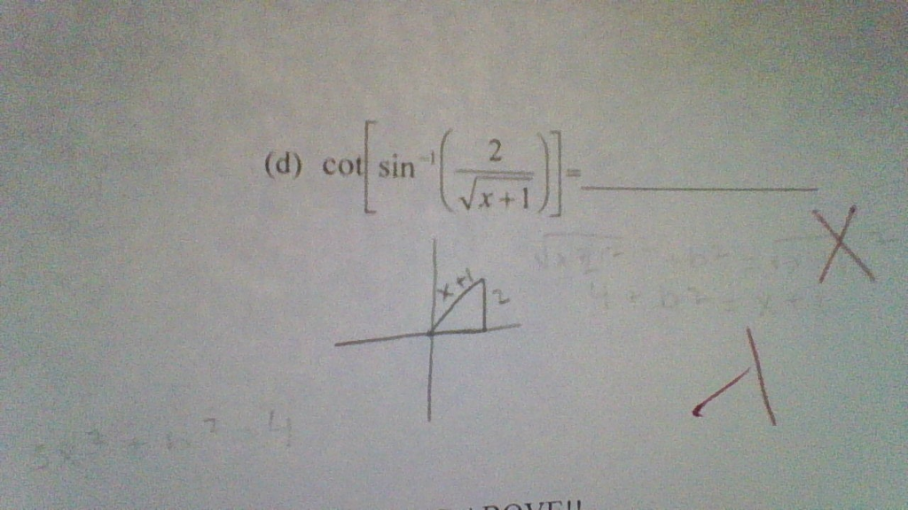 Solved Find The Exact Value Cot sin 1 2 Squareroot X Chegg solved-find-the-exact-value-cot-sin-1-2-squareroot-x-chegg