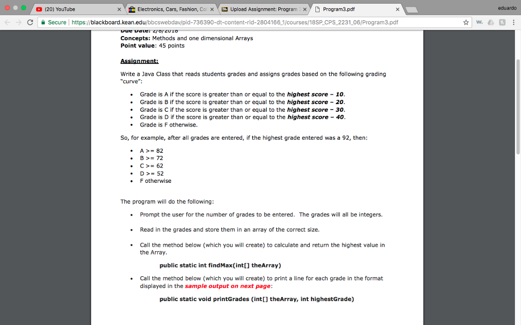 Solved (20) YouTube ㄨ Electronics, Cars, Fashion, Co × | Chegg.com