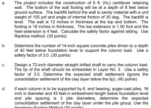 Solved Geotechnical Engineering An industrial building with | Chegg.com