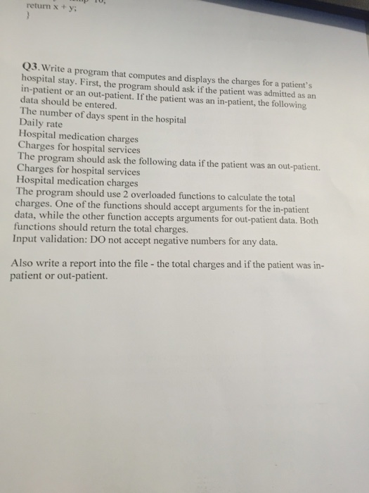 Solved Write A Program That Computes And Displays The 