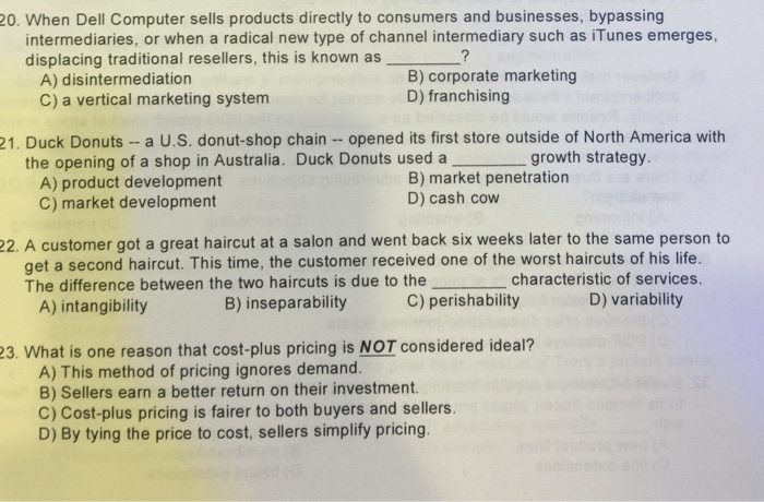 Solved When Dell Computer sells products directly to | Chegg.com