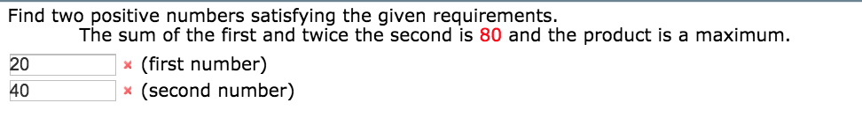 Solved Find two positive numbers satisfying the given | Chegg.com