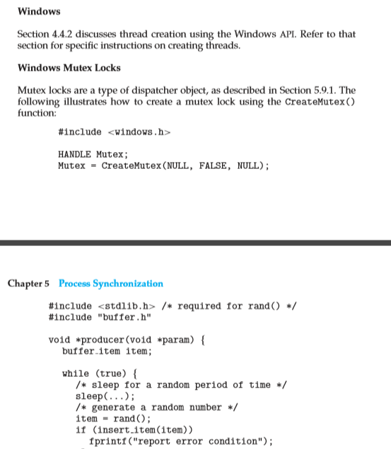 Solved Project 3-Producer-Consumer Problenm In Section | Chegg.com