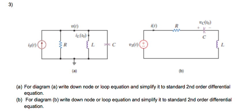 Solved For diagram (a) write down node or loop equation | Chegg.com Solved For diagram (a) write down node or loop equation | Chegg.com