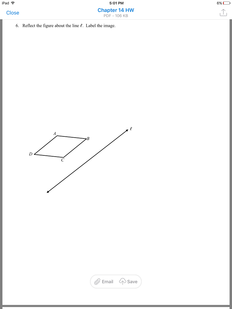 Solved Reflect the figure about the line l. Label the image. | Chegg.com