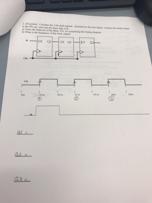 Solved Consider the 3-bit shift register presented in the | Chegg.com