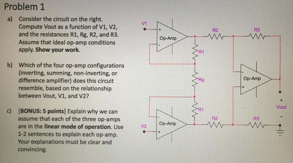 Solved Consider the circuit on the right. Compute Vout as a | Chegg.com