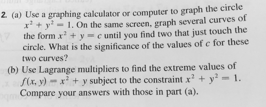 Solved 2. (a) Use a graphing calculator or computer to graph | Chegg.com