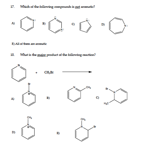 Solved Which of the following compounds is not aromatic? | Chegg.com