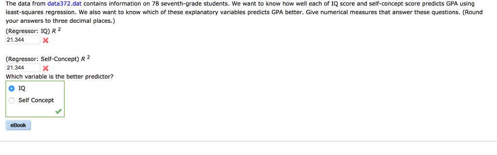 Solved The data from data372.dat contains information on 78 | Chegg.com