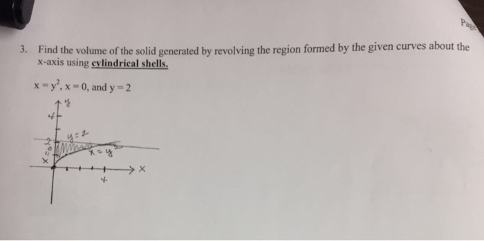 Solved Find the volume of the solid generated by revolving | Chegg.com