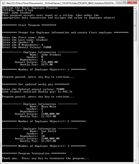 Solved This is a Sample of what the output should look | Chegg.com