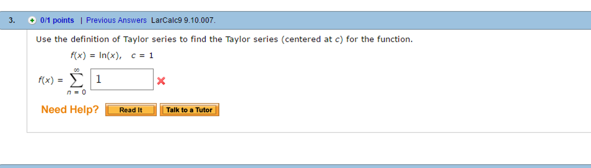 Solved Use the definition of Taylor series to find the | Chegg.com