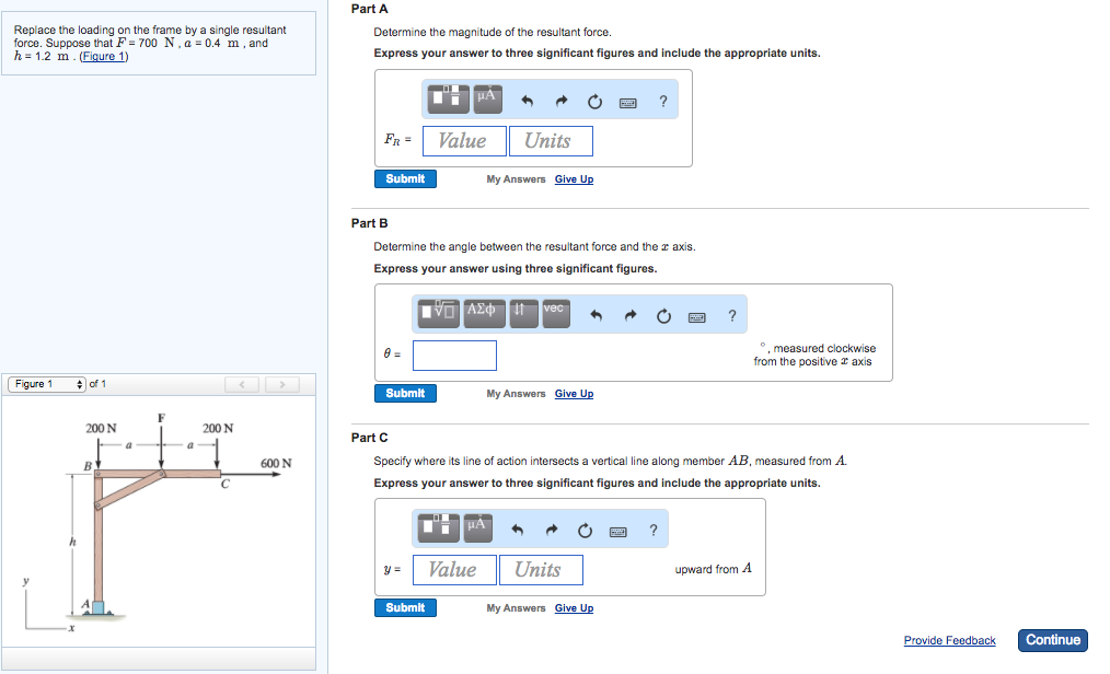 Solved Replace The Loading On The Frame By A Single