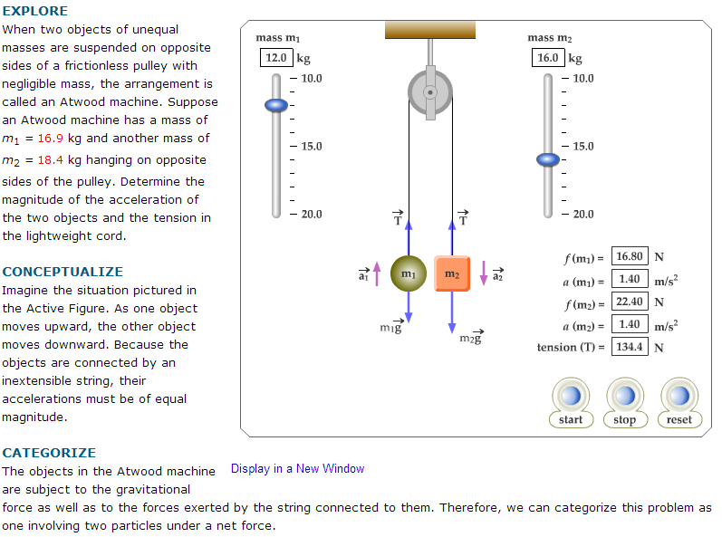 Solved EXPLORE When two objects of unequal masses are | Chegg.com