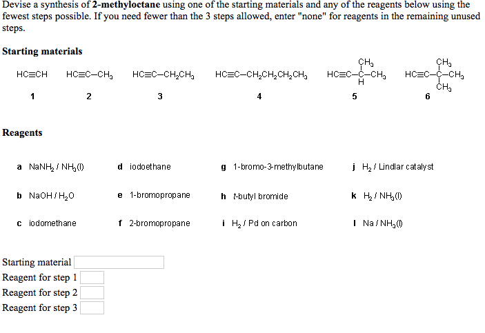 Solved Devise a synthesis of 2-methyloctane using one of the | Chegg.com